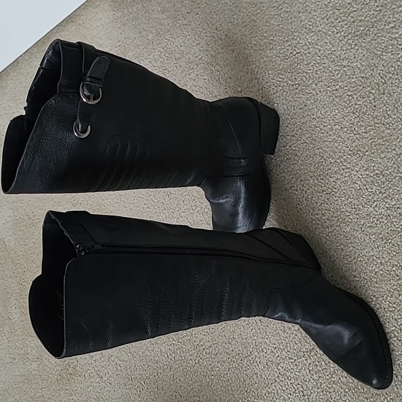 envy | Shoes | Leather Black Boot | Poshmark